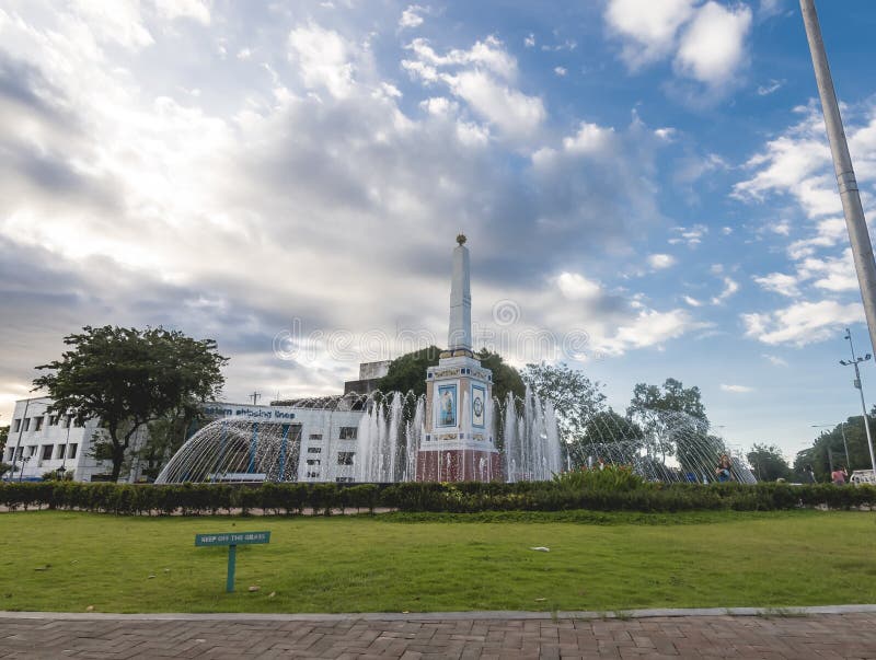 Manila, Philippines - Simon De Anda Monument,at the Anda Circle ...
