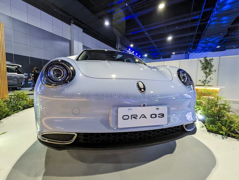 Manila, Philippines - Front View of a GWM Ora 03, a Stylish Compact Car ...