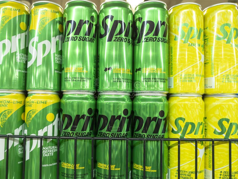 Manila, Philippines - Cans of Regular, Zero, and Lemon Plus Sprite at ...