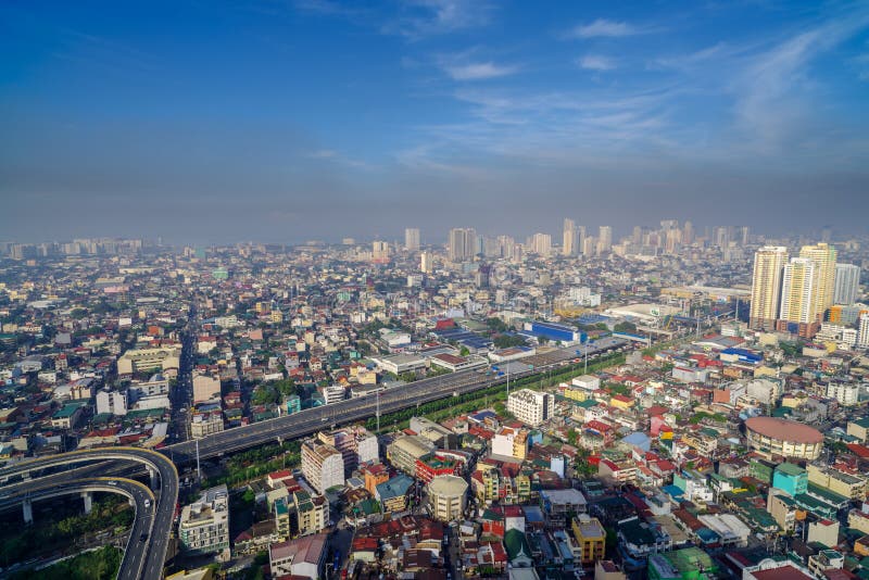 Manila Skyview editorial stock photo. Image of philippines - 84208558