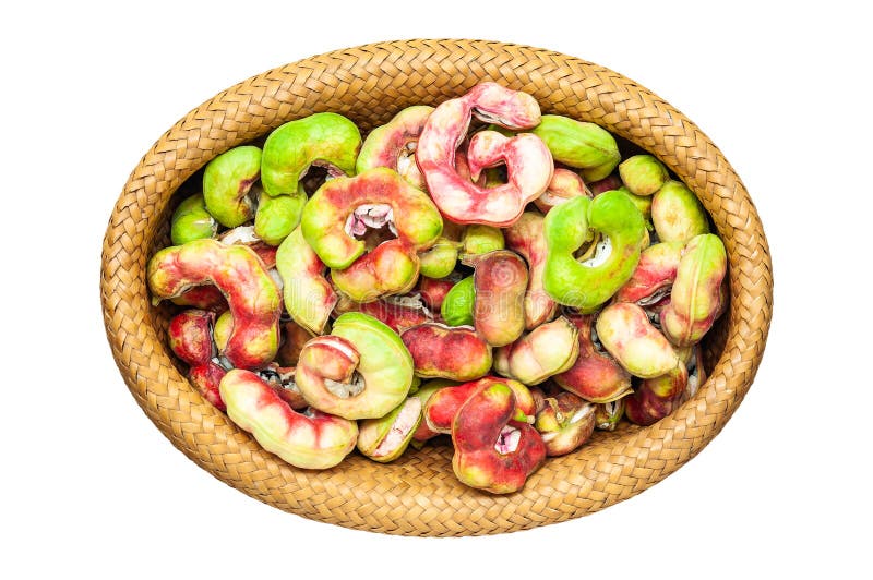 Manila Tamarind Fruit in Basket Stock Photo - Image of delicious, white ...