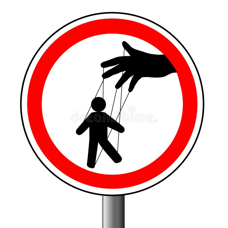 Manipulación De Una Marioneta Ilustración del Vector - Ilustración de ...