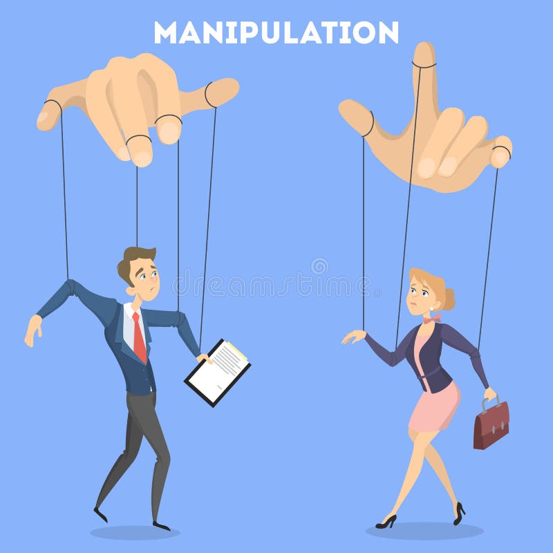 Manipulation of employees. stock vector. Illustration of manipulated ...