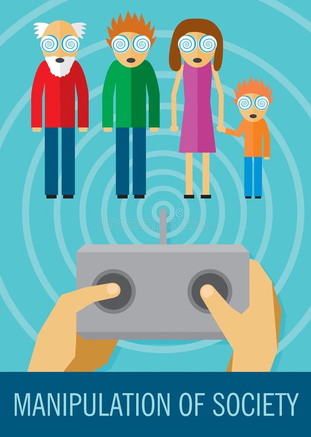 Manipulation stock vector. Illustration of attention - 62473530