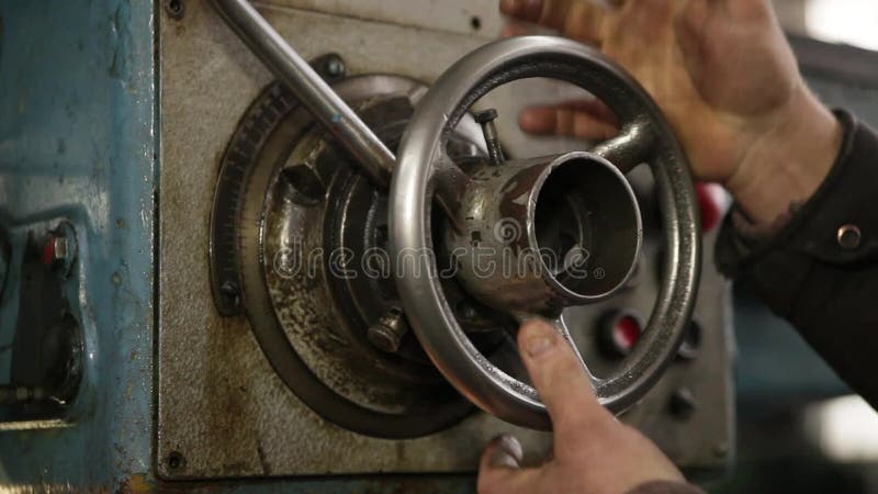 Manipulation of Machines for Metal Processing Stock Video - Video of ...