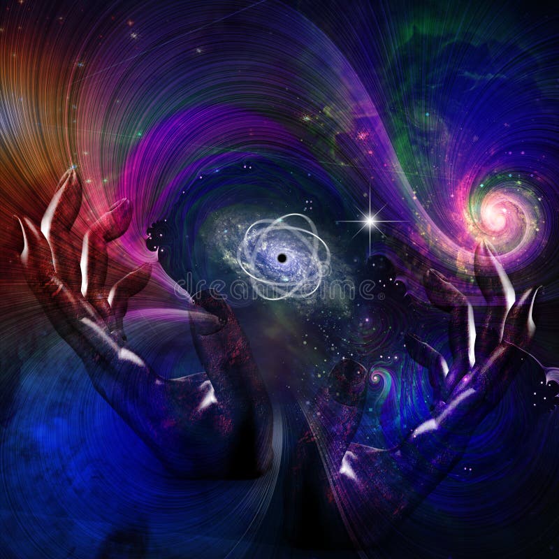 Manipulation of Space and Time Stock Illustration - Illustration of ...