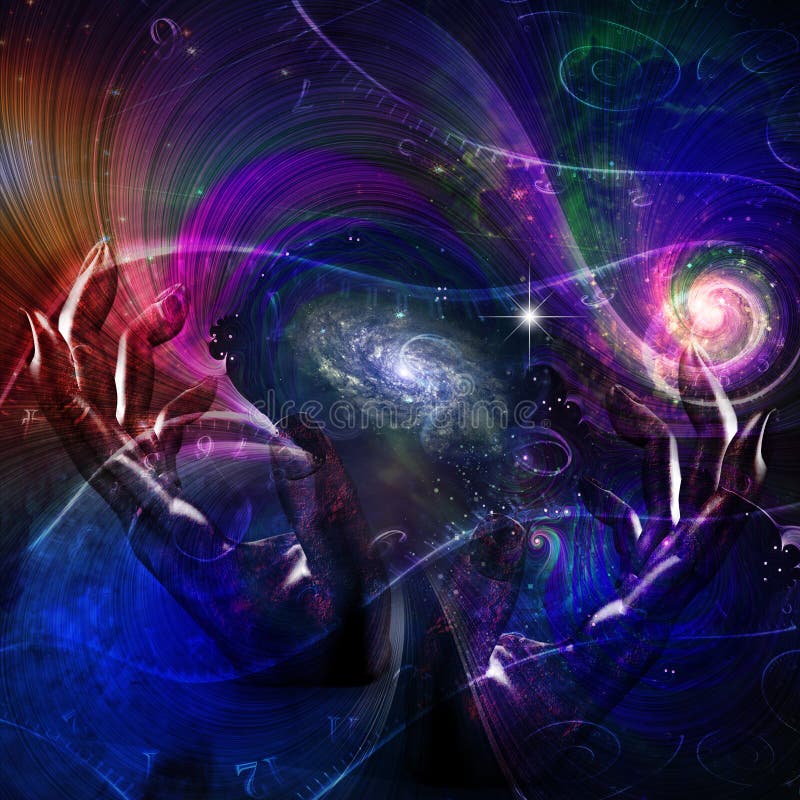 Manipulation of Space and Time Stock Illustration - Illustration of ...