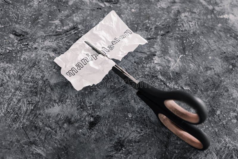 Manipulation Text on Crumpled Piece of Paper Which is Getting Cut with ... Manipulation Text on Crumpled Piece of Paper Which is Getting Cut with ...