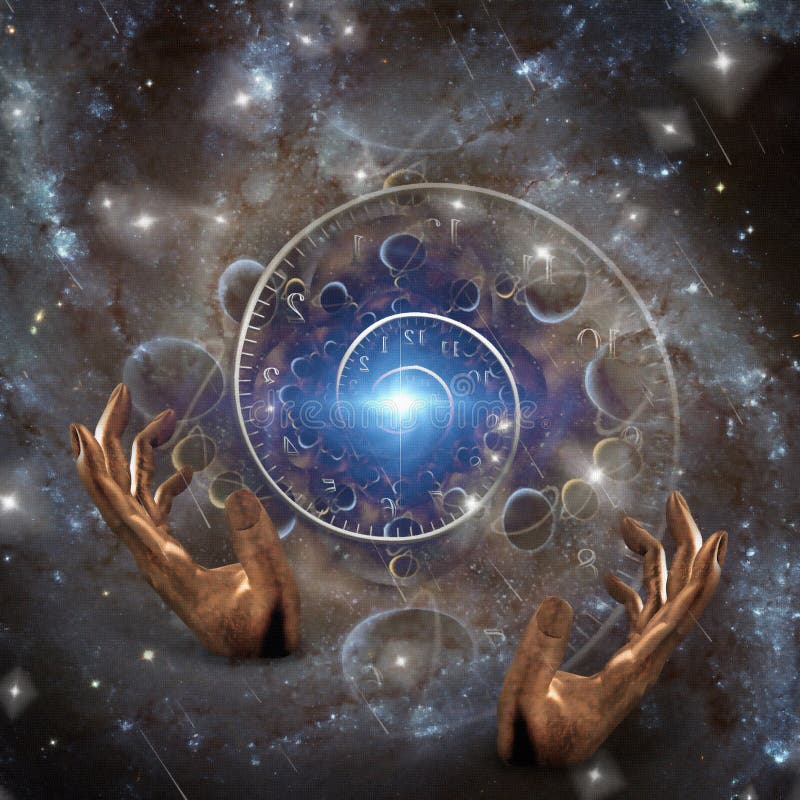 Manipulation of time stock illustration. Illustration of hands - 161687381