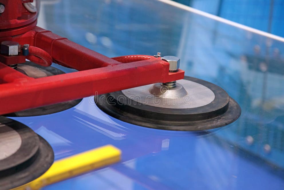 Manipulator for of Moving of Glass Stock Photo - Image of machine ...