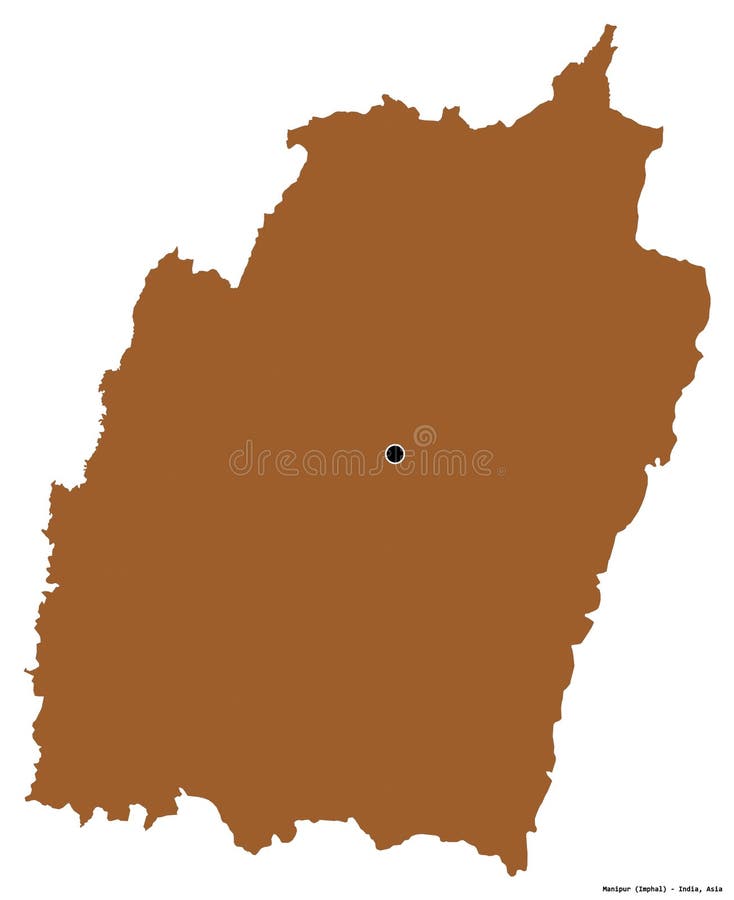 MANIPUR STATE MAP OM SYMBOL HINDU Stock Illustration - Illustration of ...