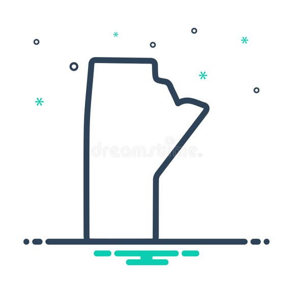 Mix Icon for Manitoba, Canada and Country Stock Vector - Illustration ...