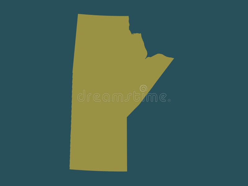 Manitoba, Canada. Solid. No Legend Stock Illustration - Illustration of ...