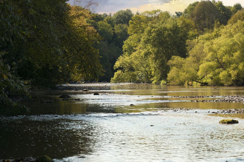 Manitowoc River in Wisconsin Stock Photo - Image of calm, destination ...