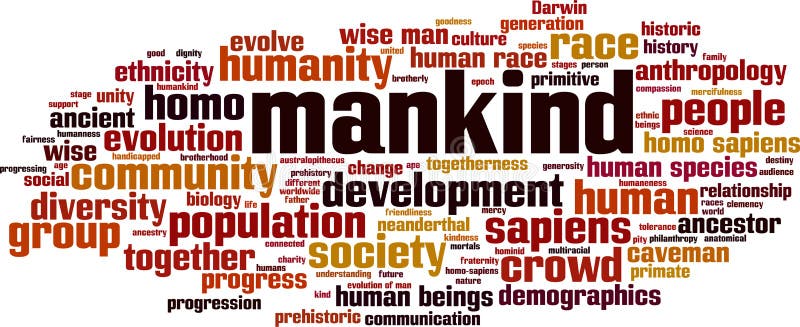 Mankind word cloud stock vector. Illustration of wise - 175082911