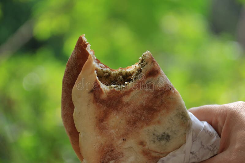 Mankousheh, Lebanese Breakfast Stock Image - Image of appetizing, oven ...