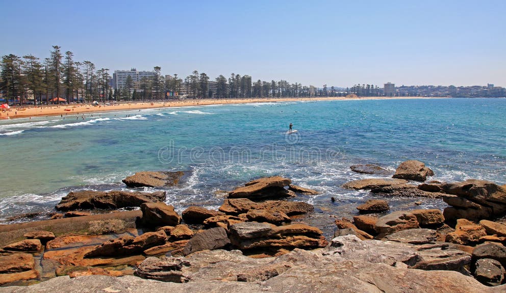 Manley Beach and North Head Editorial Stock Photo - Image of harbour ...