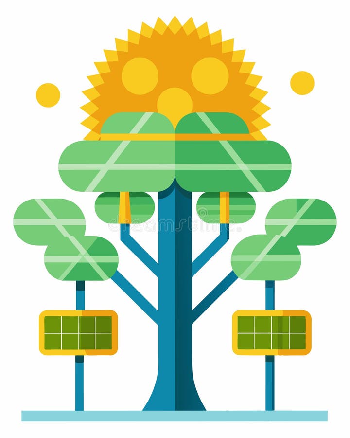 A Manmade Tree Powered by the Sun Offering Shade and Energy through Its ...