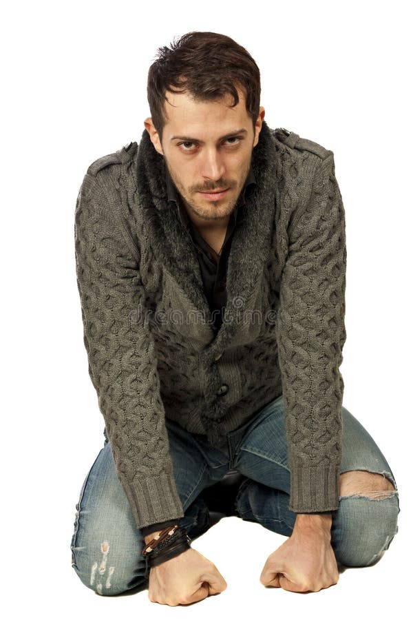 Mann auf Knien stockfoto. Bild von hintergrund, gleichheit - 22458238