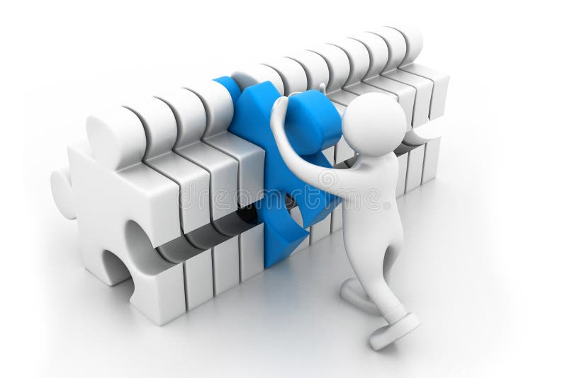 Mann, Der Den Wichtigen Teil Vereinbart Stock Abbildung - Illustration ...