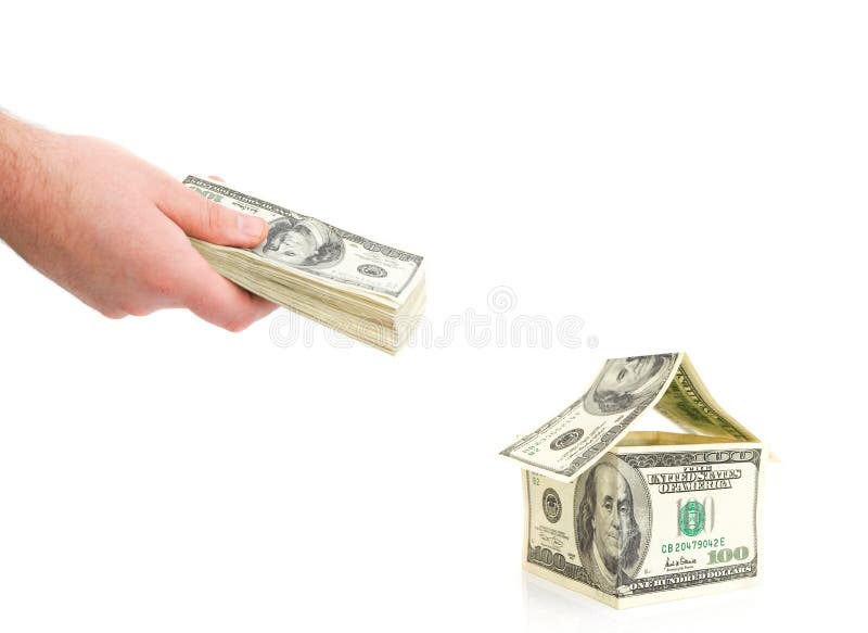 Mann, Der Mit Bargeld Zahlt Stockbild - Bild von metapher, geschäft ...