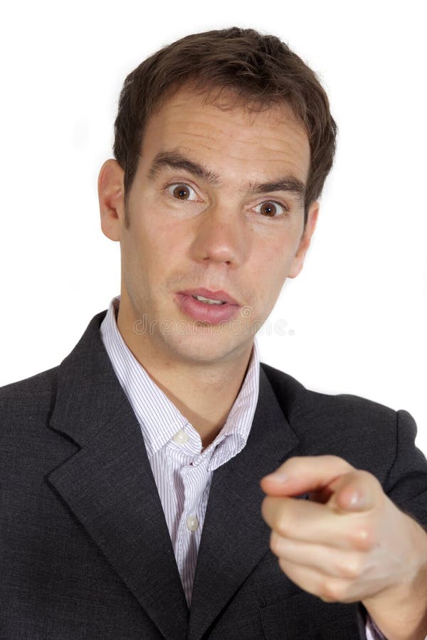 Mann, Der Mit Dem Finger Zeigt Stockbild - Bild von unterhaltung ...