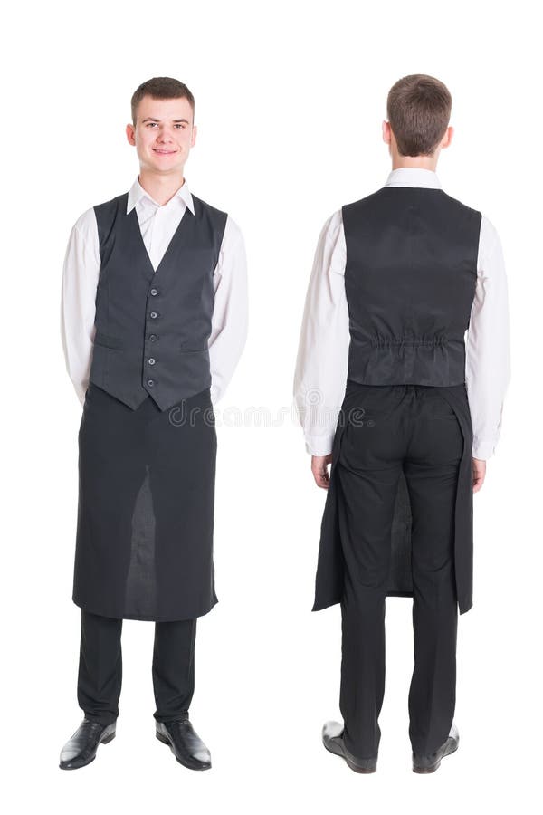 Mann Im Einheitlichen Kellner Stockbild - Bild von hoch, hintergrund ...