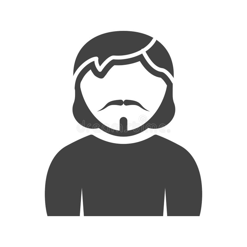 Mann im Spitzbart vektor abbildung. Illustration von stilvoll - 97995740