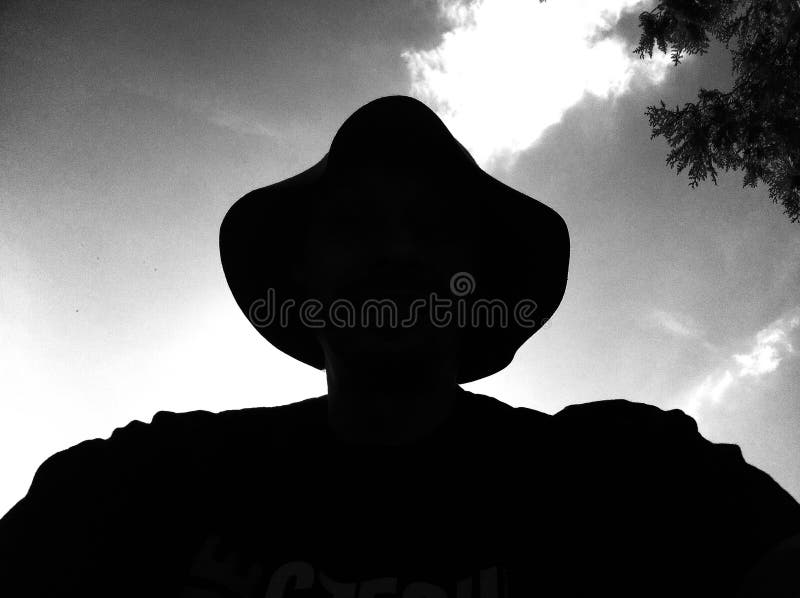 Mann mit Hut stockfoto. Bild von draussen, schwarzes - 52979984