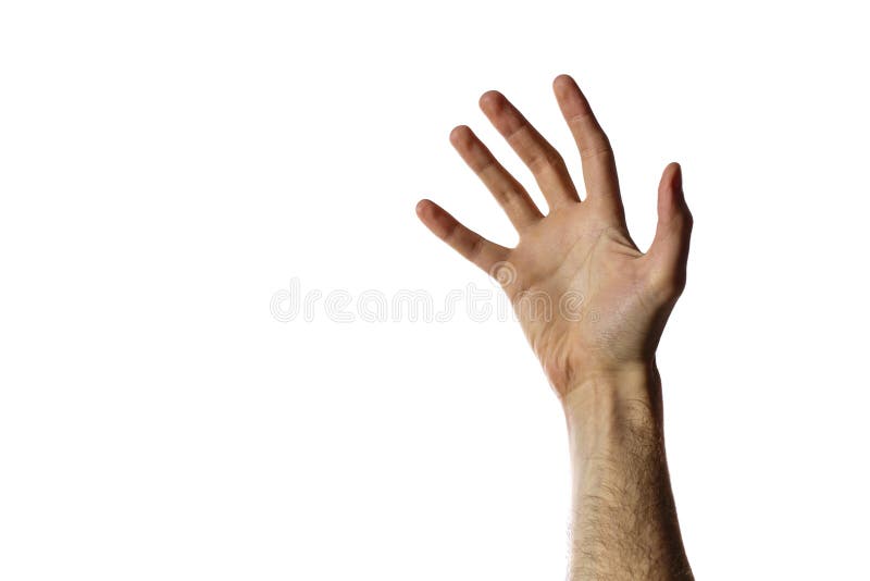 Mann ` s offene Hand stockfoto. Bild von finger, fünf - 36714254