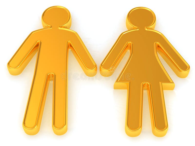 Mann Und Frau Zeichen Stock Illustrationen, Vektoren, & Kliparts ...