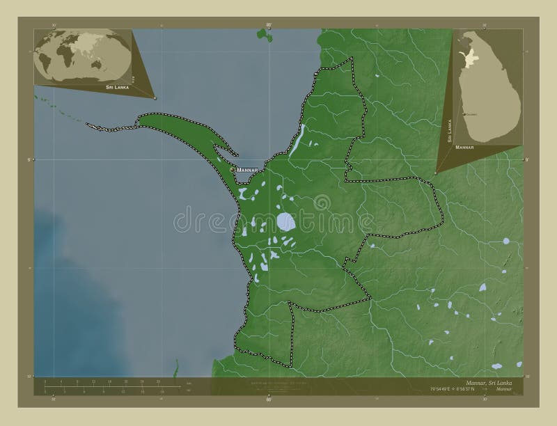 Mannar, Sri Lanka. Wiki. Labelled Points of Cities Stock Illustration - Illustration of asia ...