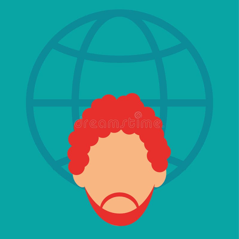 Manndesign Medienikone Flache Illustration Stock Abbildung ...