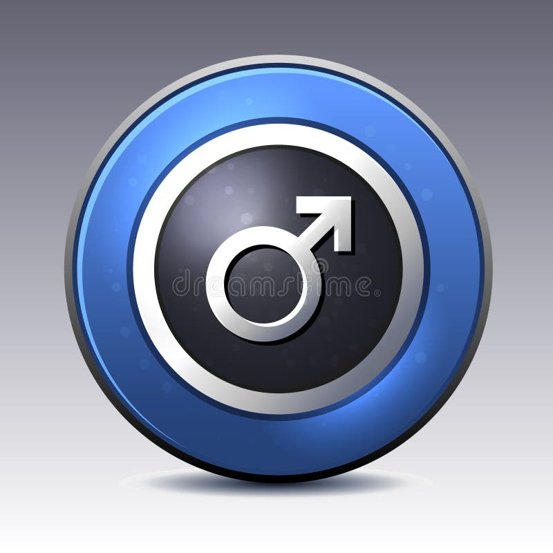 Mannelijk geslachtssymbool vector illustratie. Illustration of rechten ...