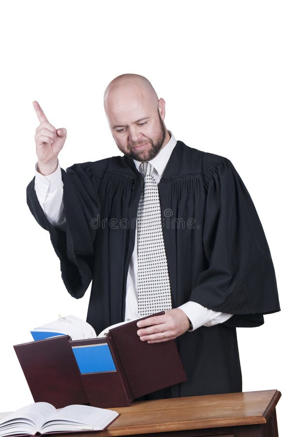 Mannelijke Procureur in Robe Stock Foto - Image of gerechtsgebouw ...