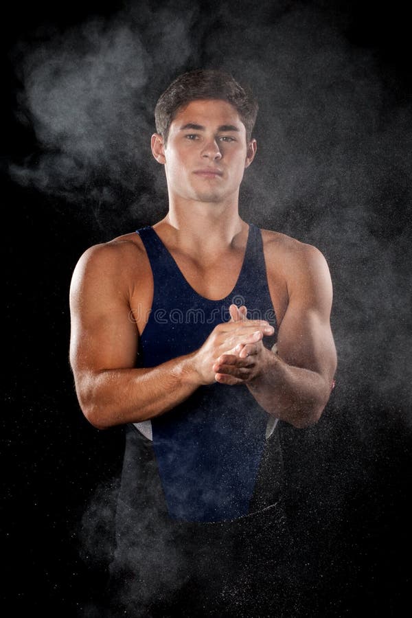 Mannelijke Turner stock afbeelding. Image of speler, spier - 26929451