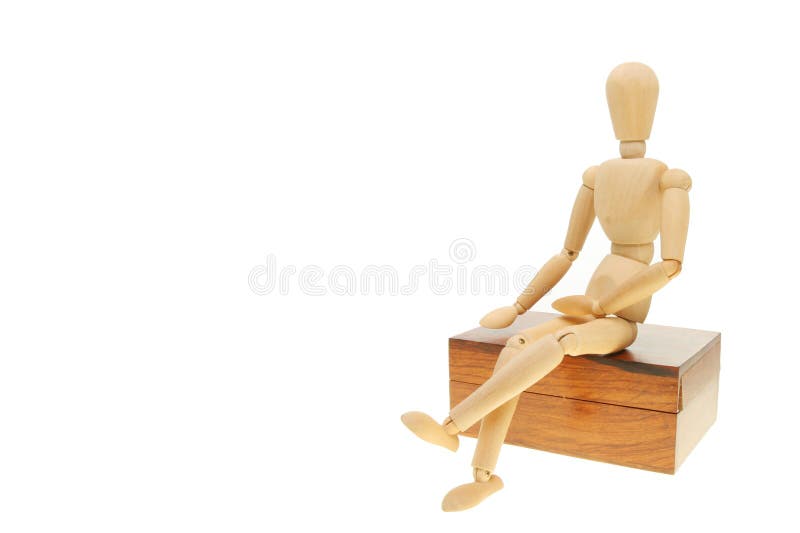 Mannequin on box stock image. Image of white, dummy, foot - 12719379