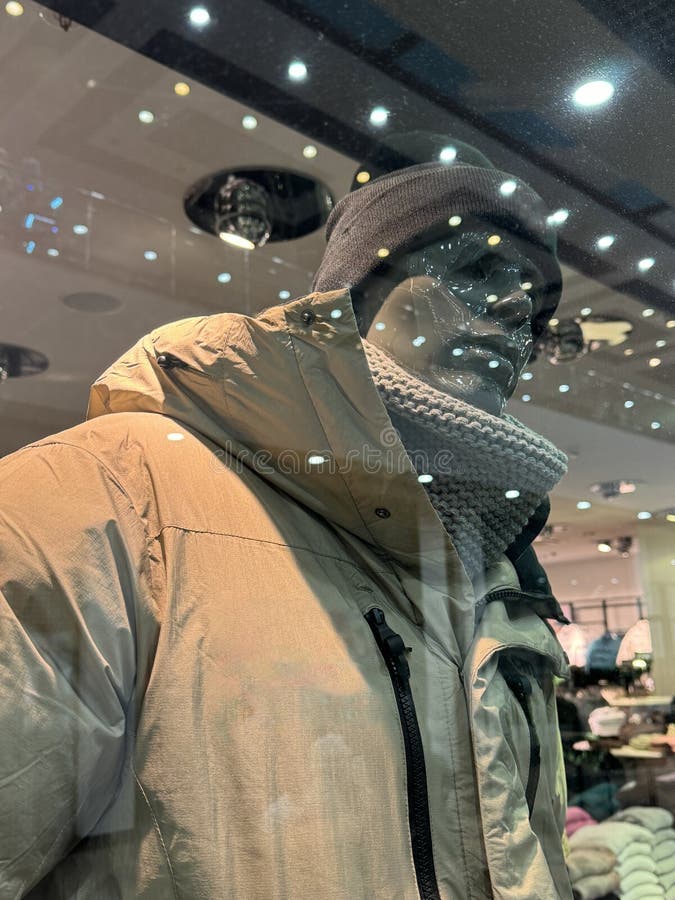 A Mannequin in a Clothing Store Window Stock Image - Image of women ...