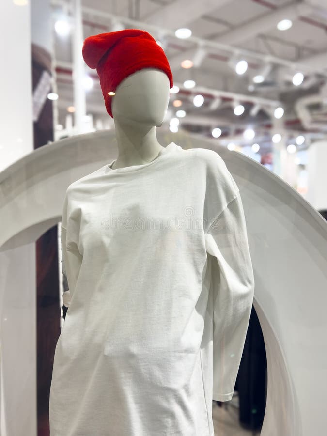 A Mannequin in a Clothing Store Window Stock Photo - Image of female ...