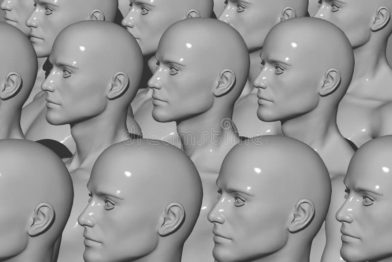 Mannequin Factory stock illustration. Illustration of people - 1074765