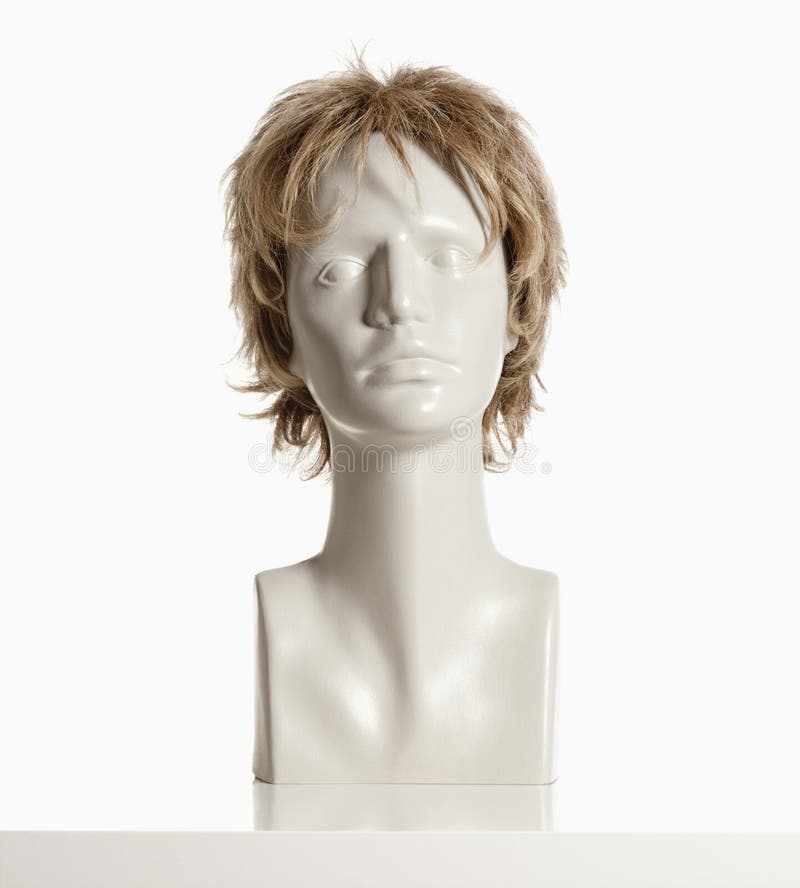 Mannequin Female Head with Wig Stock Image - Image of head, white: 80374913