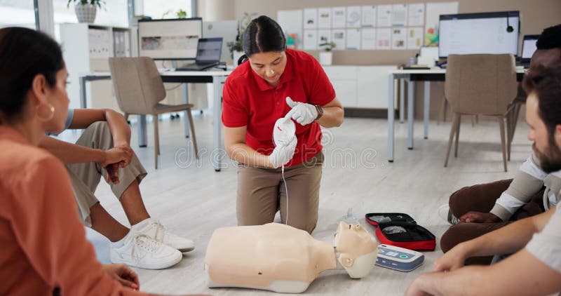 Mannequin First Aid Class People Defibrillator Workshop Cardiac Arrest ...