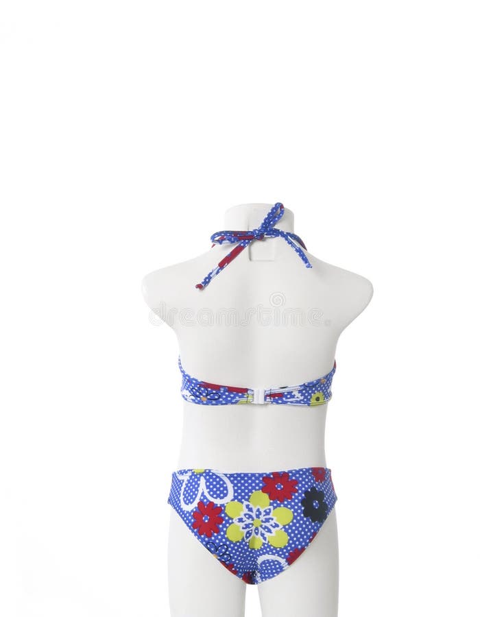 Mannequin with Girl Bikini Rear View Stock Image - Image of color ...