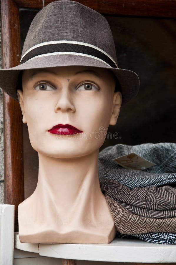 Mannequin with hat stock photo. Image of beautiful, black - 47975354
