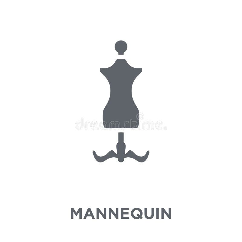Mannequin Icon from Collection. Stock Vector - Illustration of flat ...