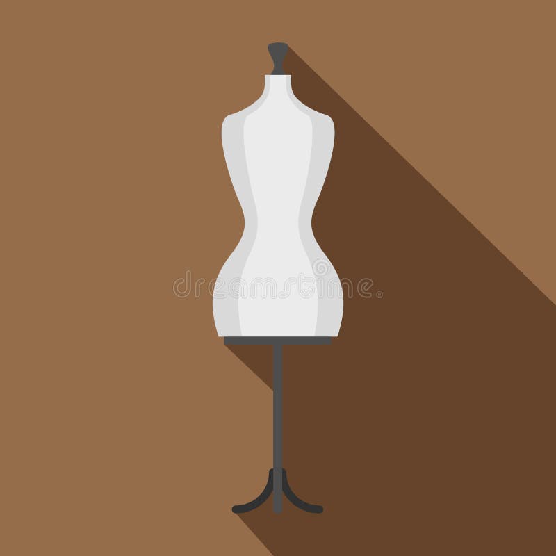 Mannequin icon, flat style stock vector. Illustration of suit - 81054190