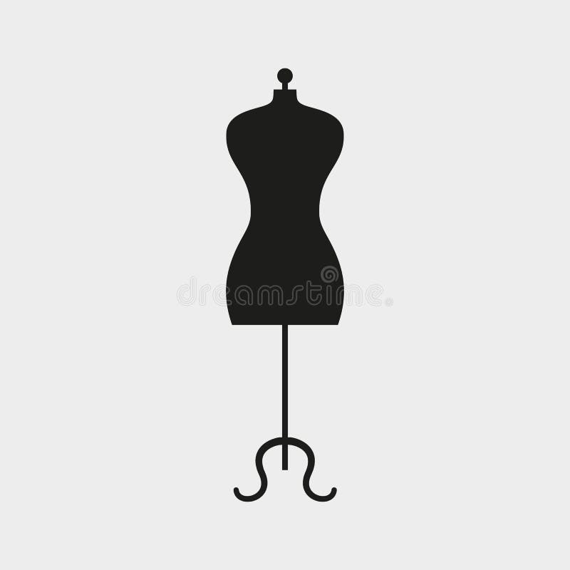 Mannequin Icon Vector Sign and Symbol Isolated on White Background ...
