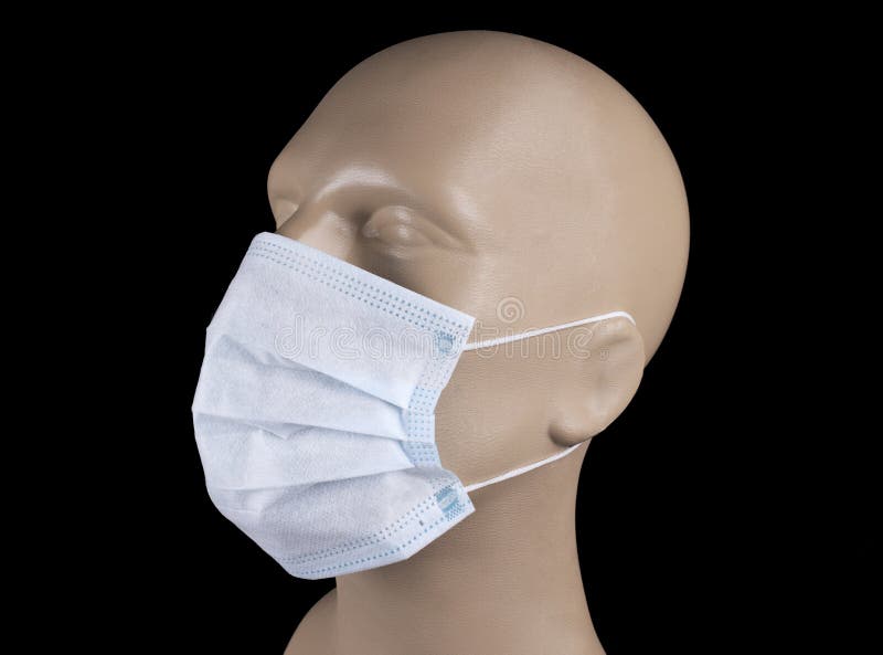 Mannequin in Medical Face Mask Stock Photo - Image of isolation, mask ...