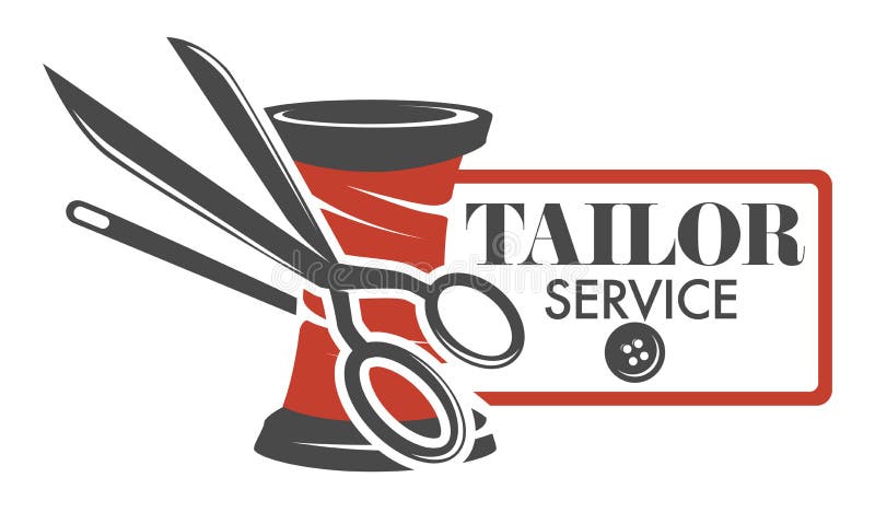 Atelier and Tailor Service Isolated Icons Mannequin and Sewing Tools ...
