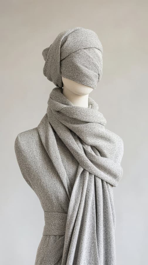 Mannequin with Wrapped Fabric, Minimalistic Art Concept Stock Photo ...